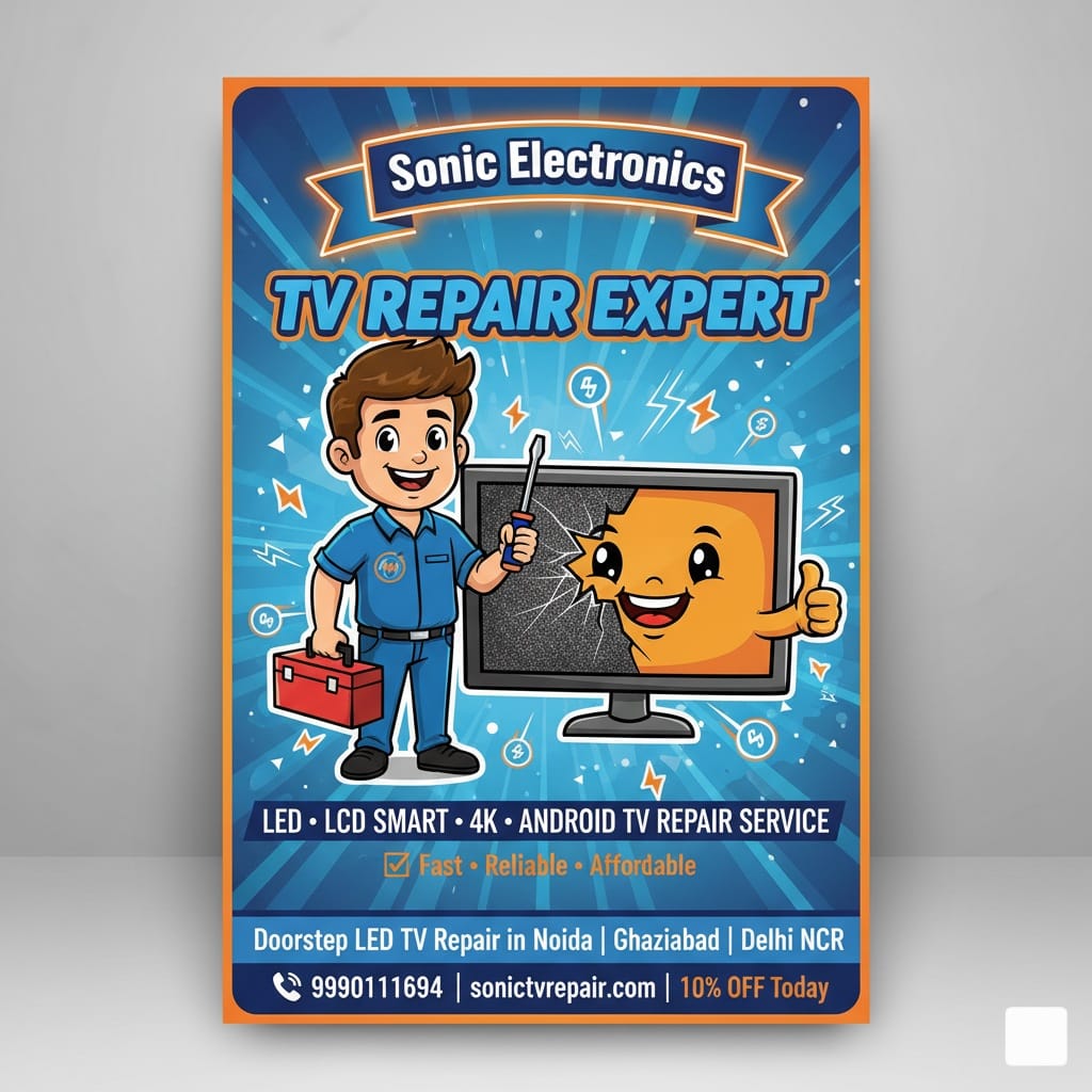 LED TV repair expert in Noida | Sonic Electronics